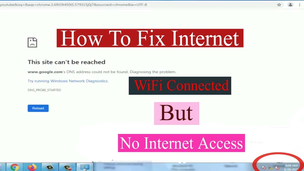 How To Fix || NOT CONNECTED No Connection || WiFi Connected But No ...