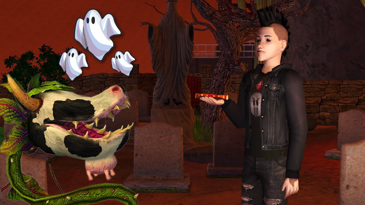 olive specter's cowplant ranch//Ophelia goes to college | The Sims 2 ...