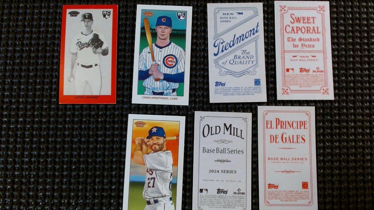 2024 Topps 206 Box 3, Sp's and a T 210, Wife says Hi, + me hitting on ...