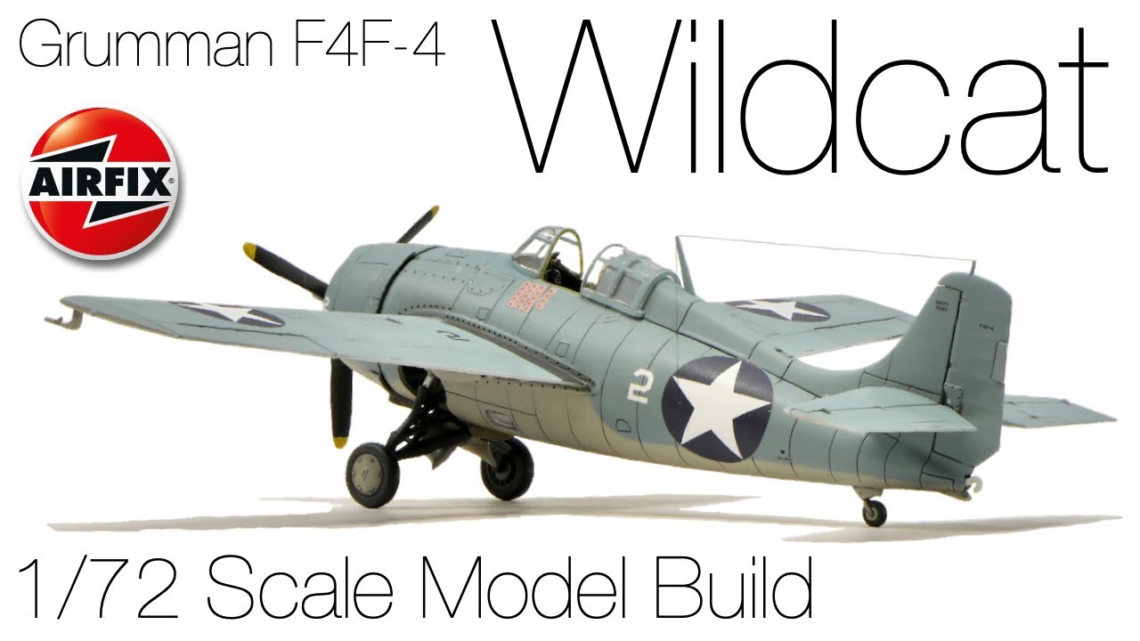 Grumman F4F-4 Wildcat 1/72 Airfix A02070 Model Build | RWO Models - YouTube