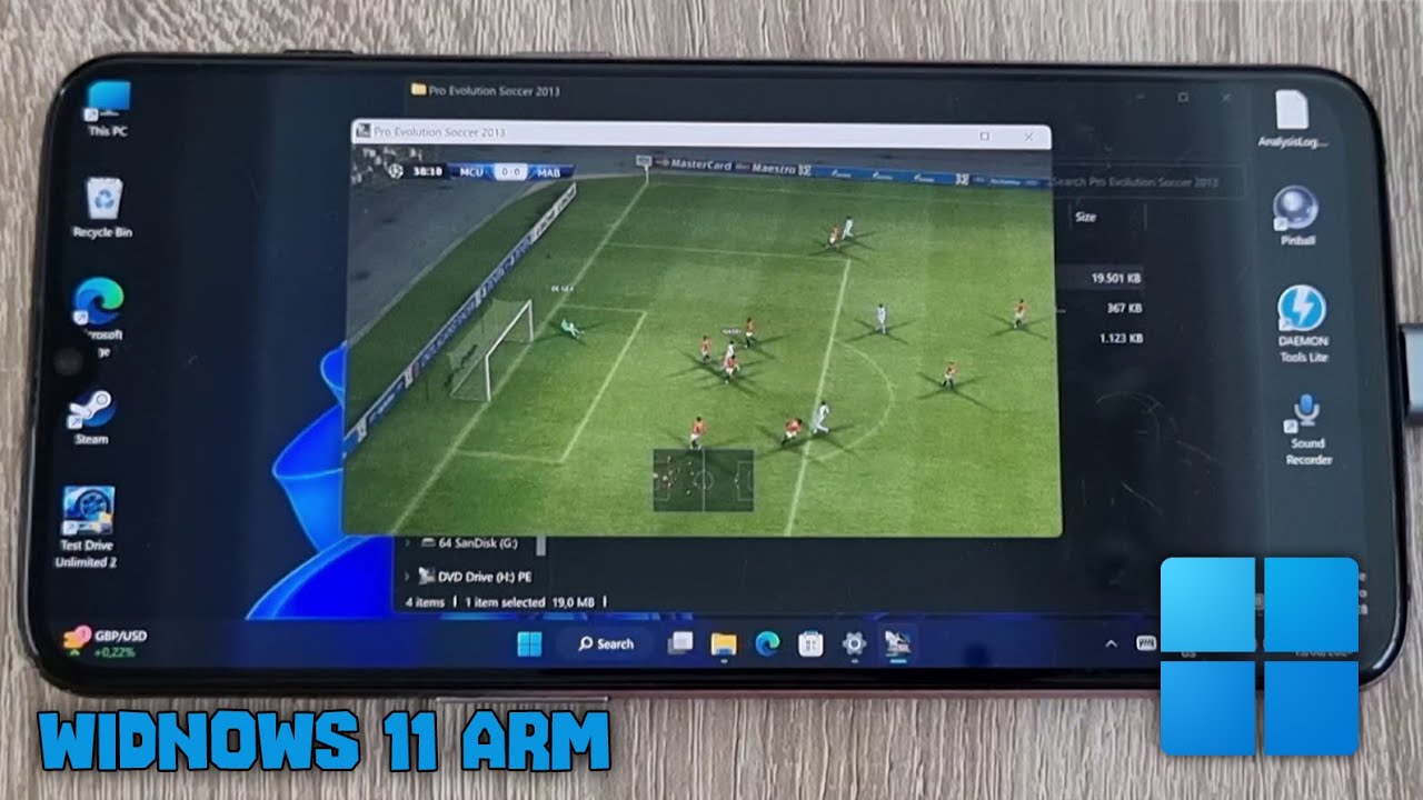 PES 2013 on a smartphone?! OnePlus 6T & Windows 11 ARM - Test - YouTube