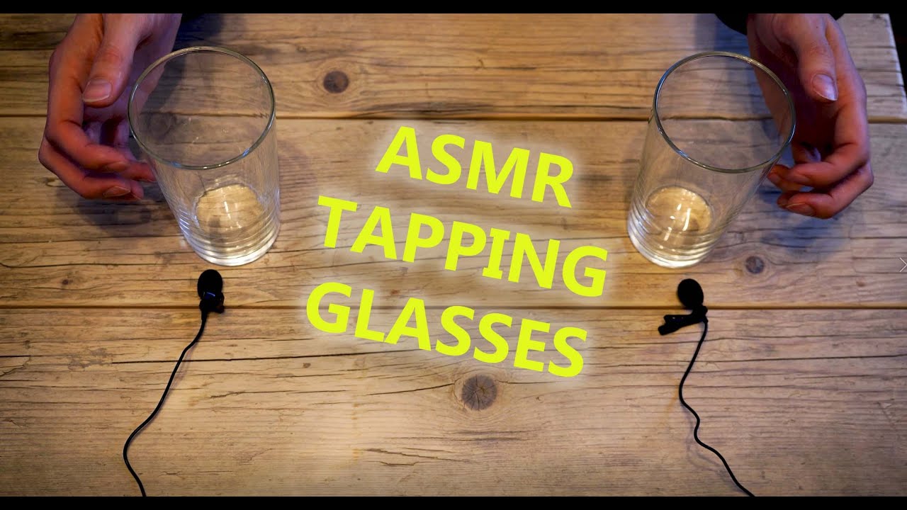 0083 [ASMR] Tapping glass drinking glasses - No Talking - 4K - YouTube
