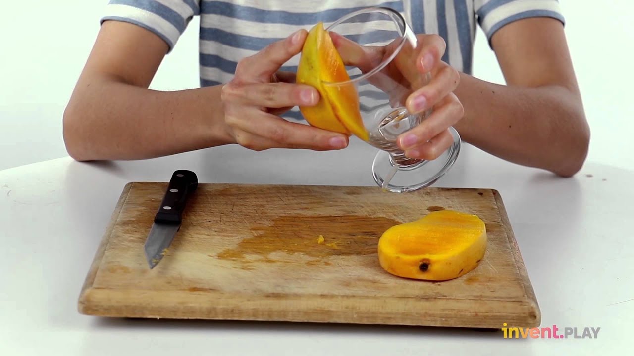 Cómo pelar un mango fácil y rápido | Cocina Delirante - YouTube