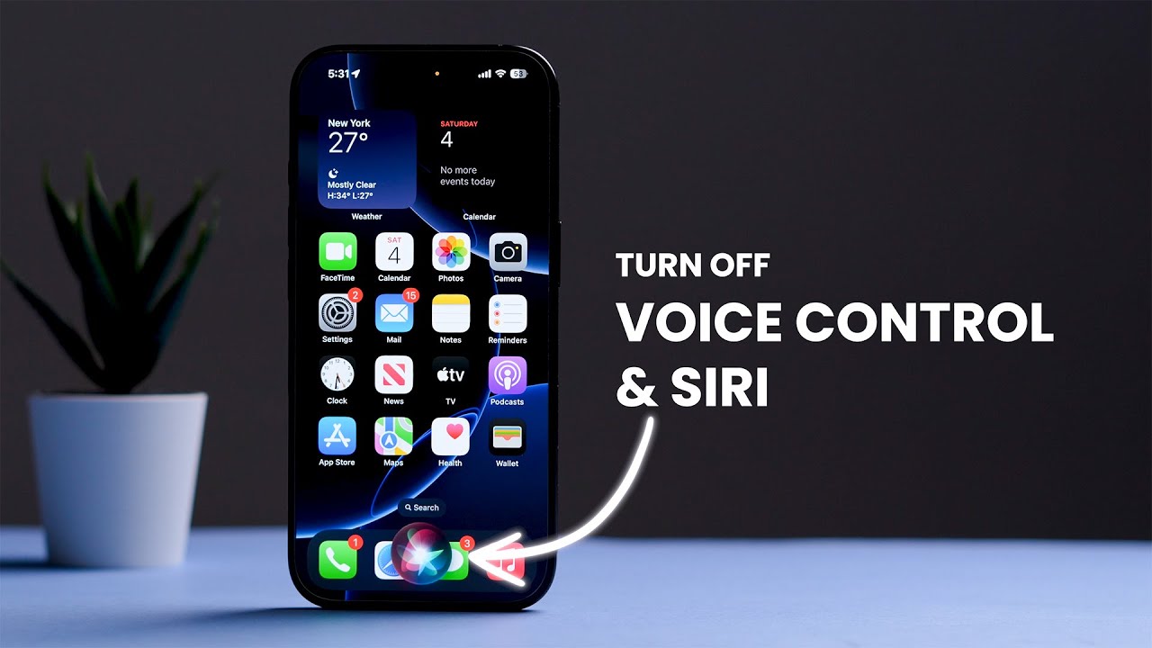 How to Turn Off Voice Control and Siri on iPhone? - YouTube