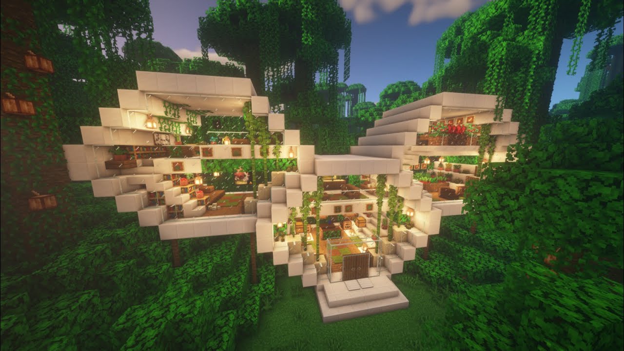 Minecraft: How to Build a Futuristic Capsule House - YouTube