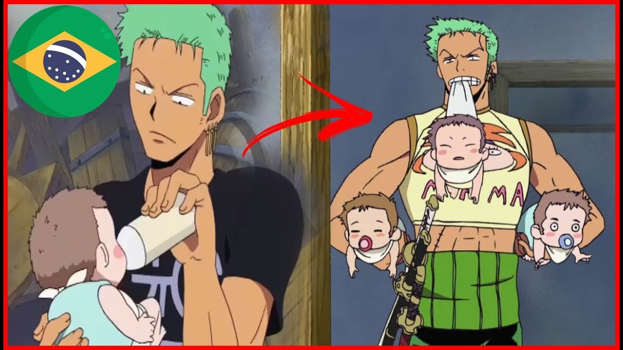 Zoro Sabe Cuidar de Bebe Mas Nesse dia ele ficou Putasso 🤣🤣🤣 One piece ...