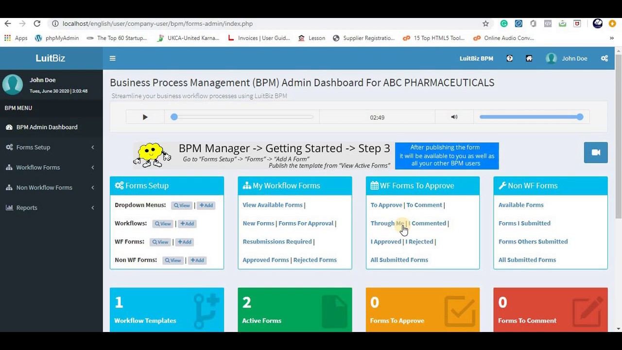SOP Management Software - LuitBiz BPM - YouTube