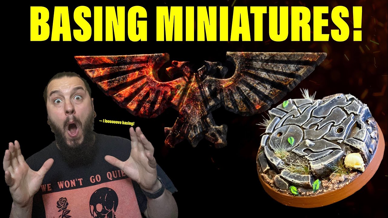 BASING MINIATURES | How to base Warhammer | Basic Brush Skills - YouTube