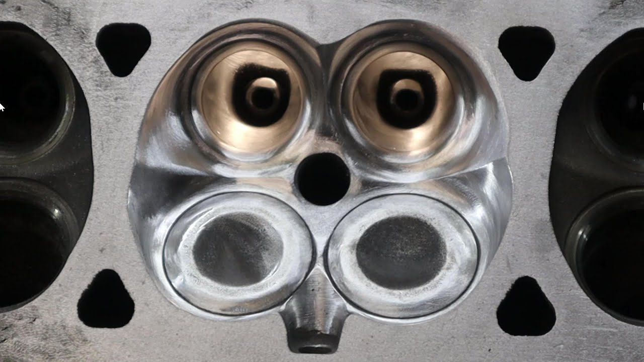 2.3 Mazda 4 valve head ported with great improvements - YouTube
