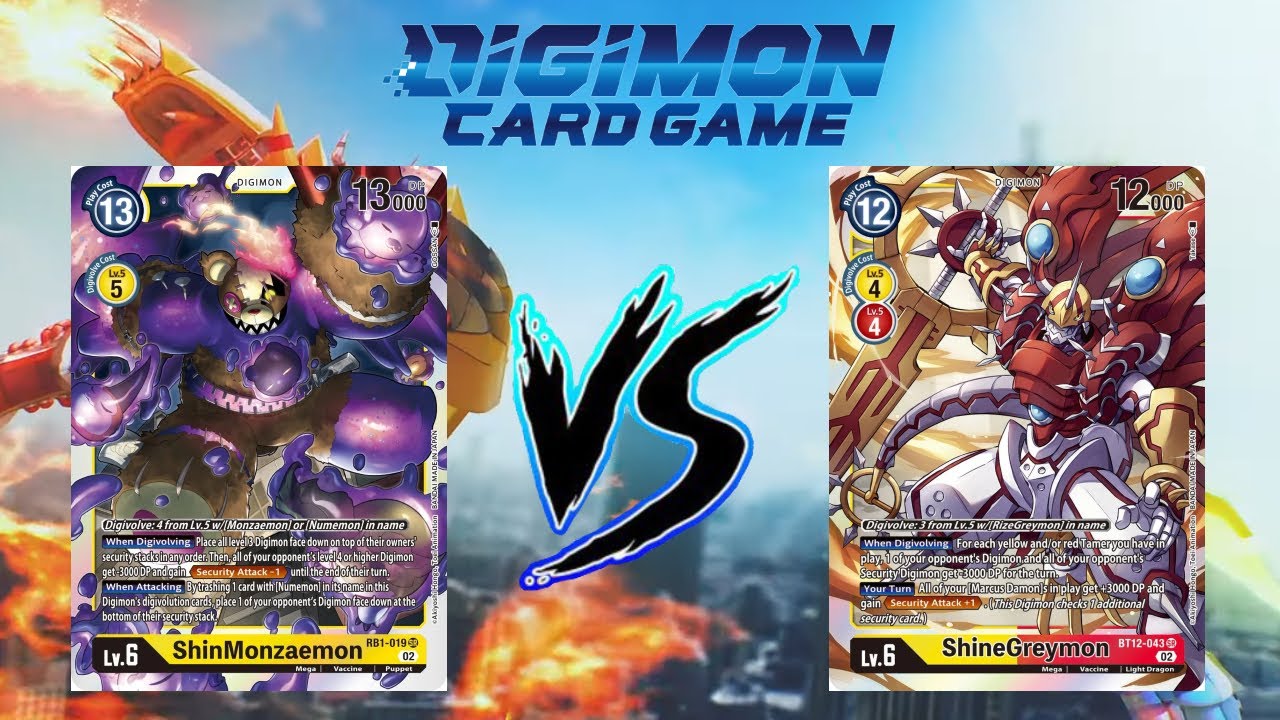 Digimon TCG | Duelos Narrados | ShinMonzaemon VS ShineGreymon. - YouTube