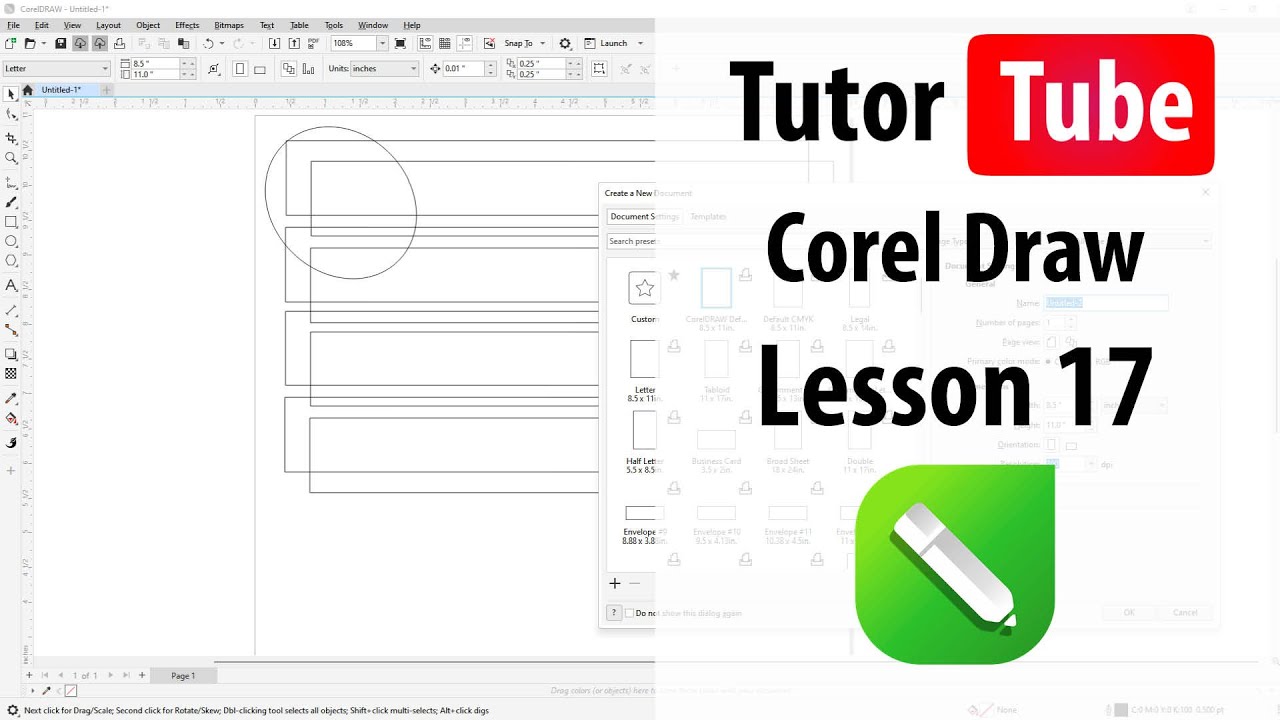 Corel Draw - Lesson 17 - Smear and Twirl Tool - YouTube