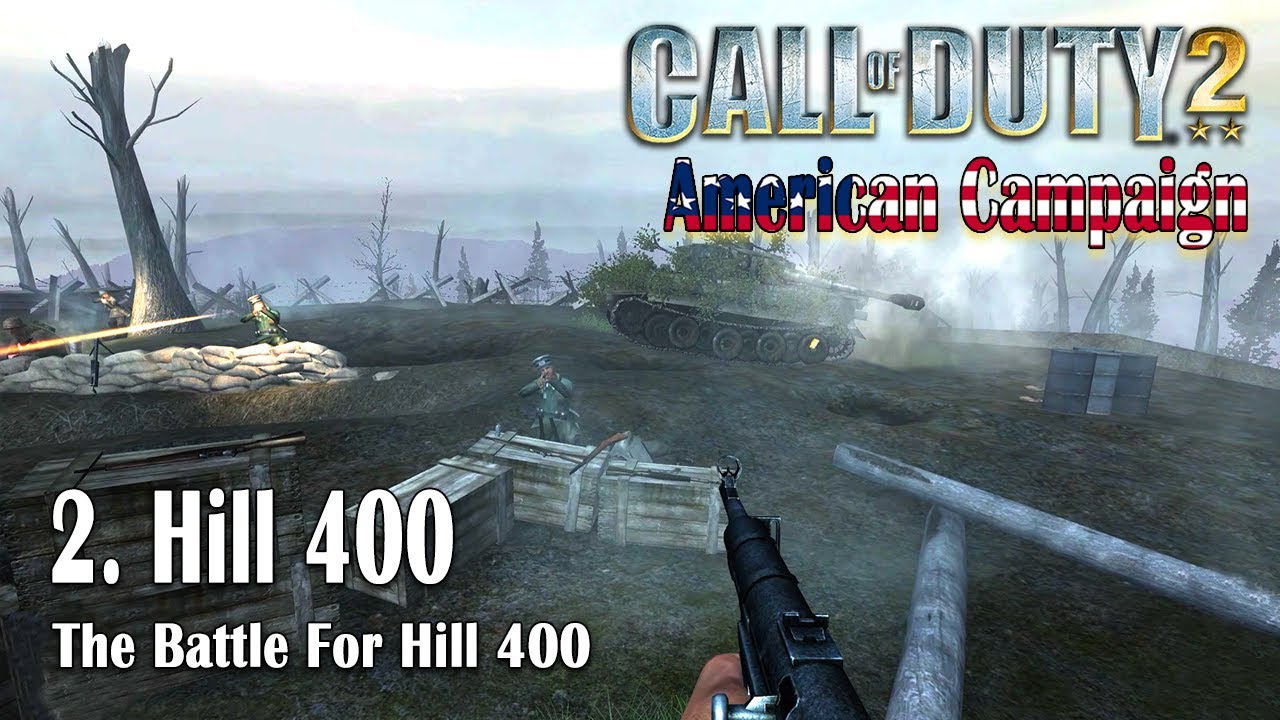 Call of Duty 2 | American Campaign | 2. Hill 400 | The Battle For Hill ...