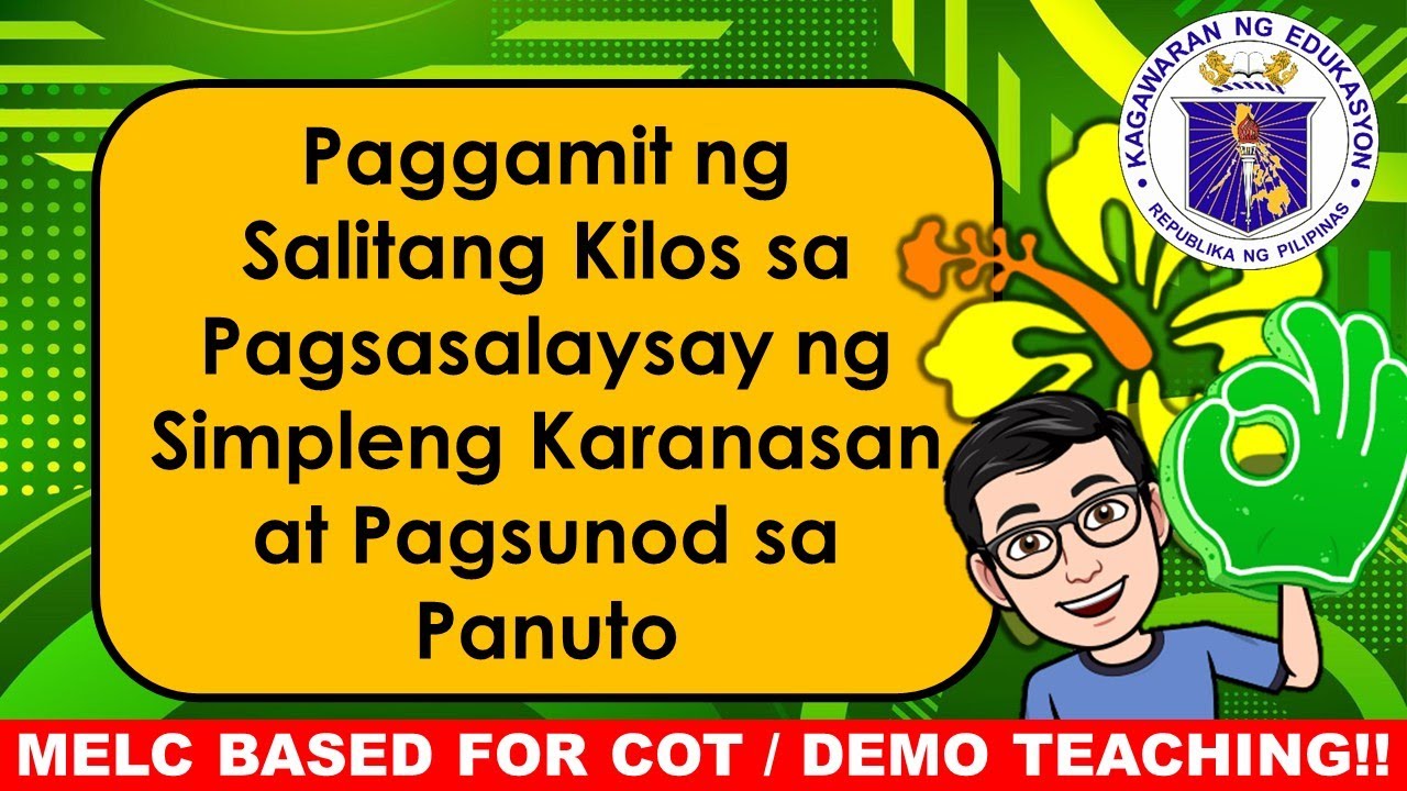 Salitang Kilos MTB Grade 2 COT - YouTube