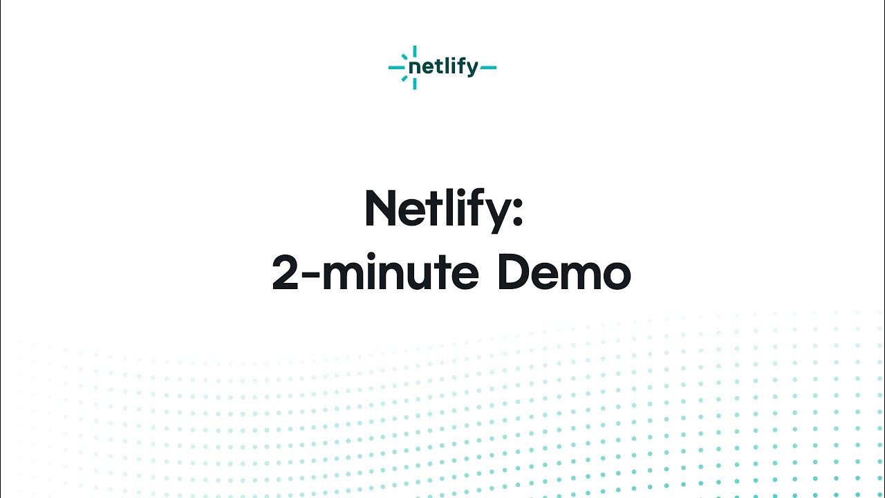 Everything you need to know about the Netlify platform - YouTube