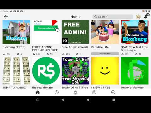 Looking at free robux games - YouTube