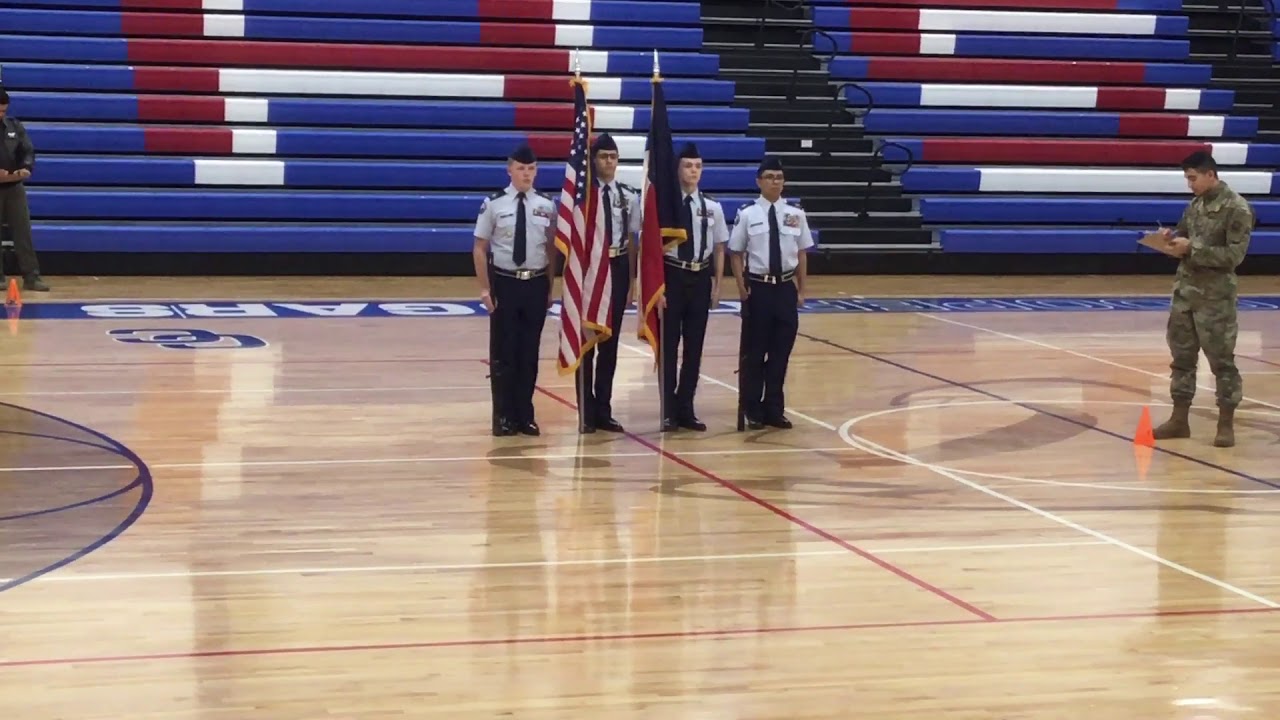 Cooper HS ROTC Male Color Guard 2020 - YouTube