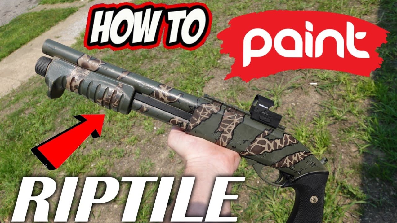 HOW TO PAINT RIPTILE CAMOUFLAGE - YouTube