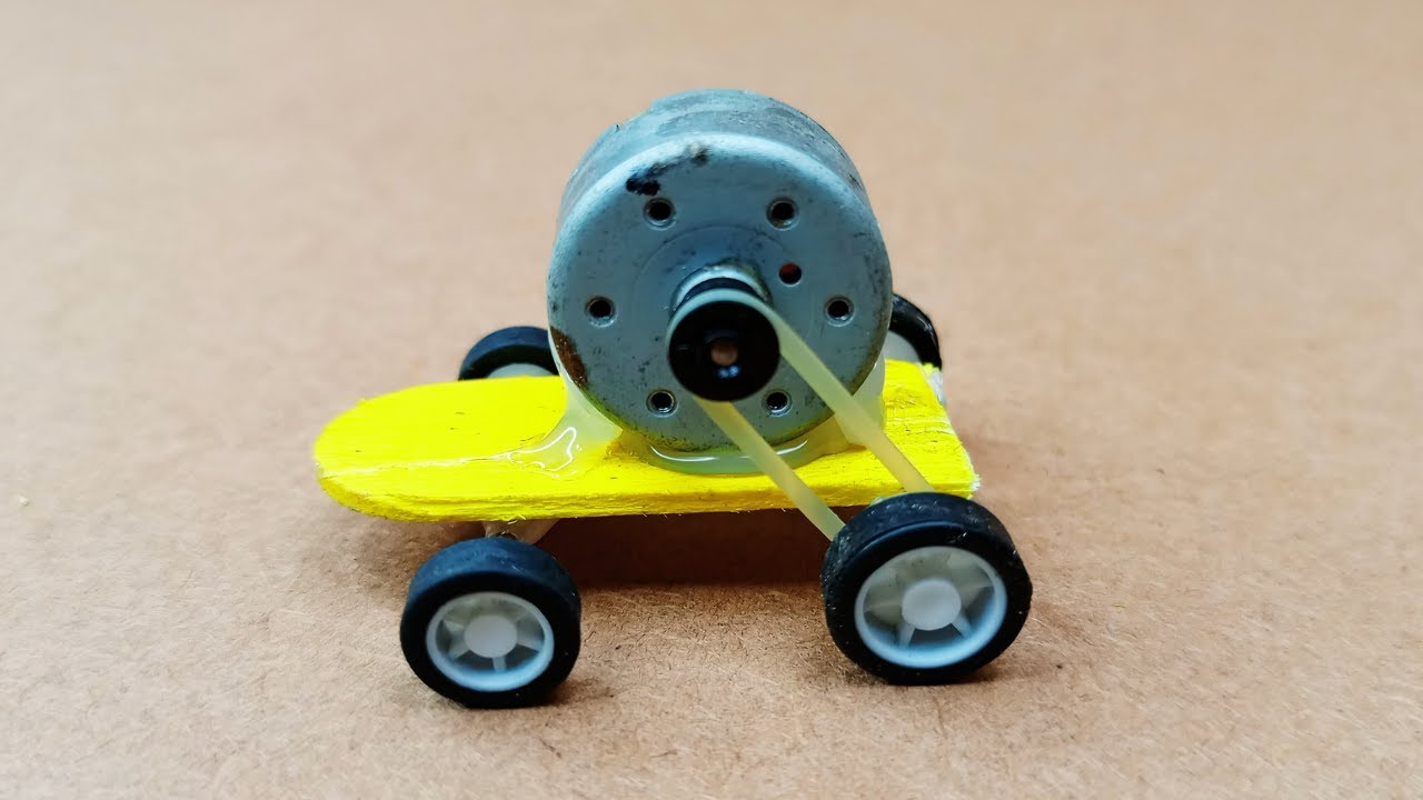 How to Make a Simple Mini Electric Car | Homemade Super Rc Car - YouTube