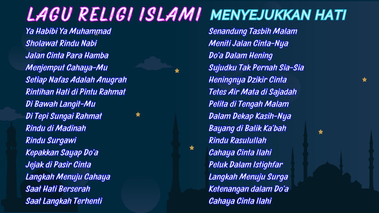 LAGU RELIGI ISLAM TERBARU 2025 - YouTube