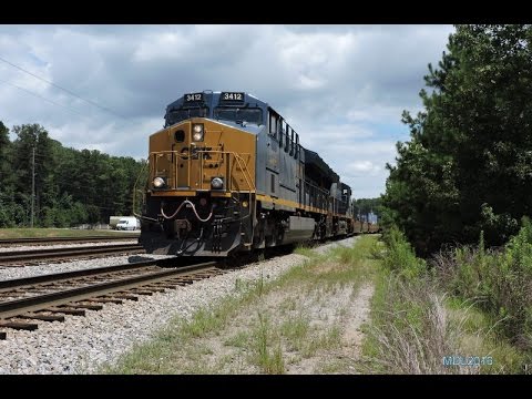 HD: CSX 3412 leads CSX Q197-08 in Fairburn, GA - YouTube