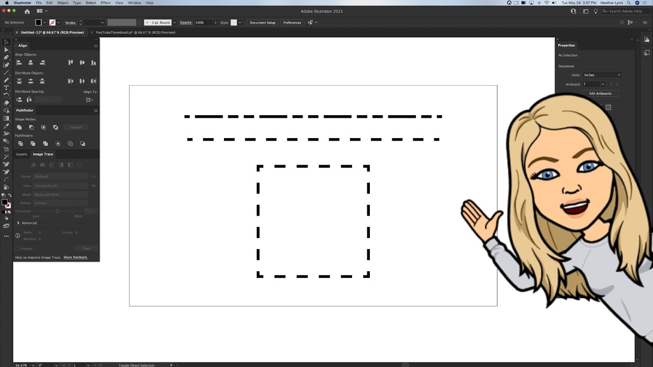 Adobe Illustrator — How to Create a Laser-Friendly Dashed Line or Shape ...