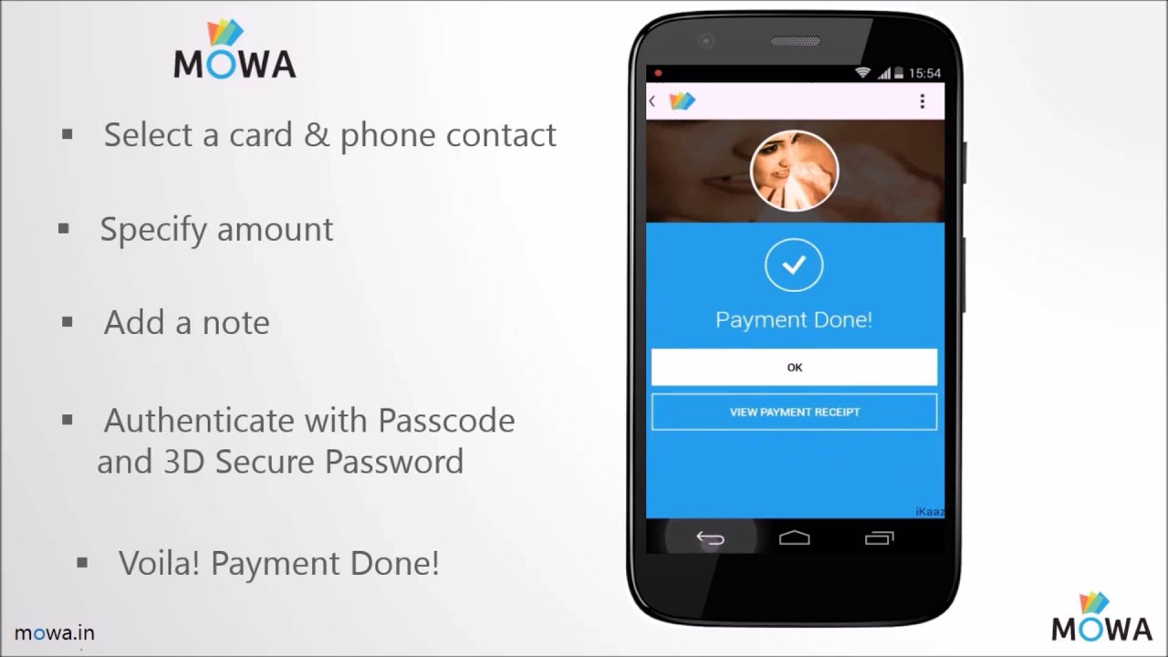 MOWA - Simplest way to pay and receive money - YouTube