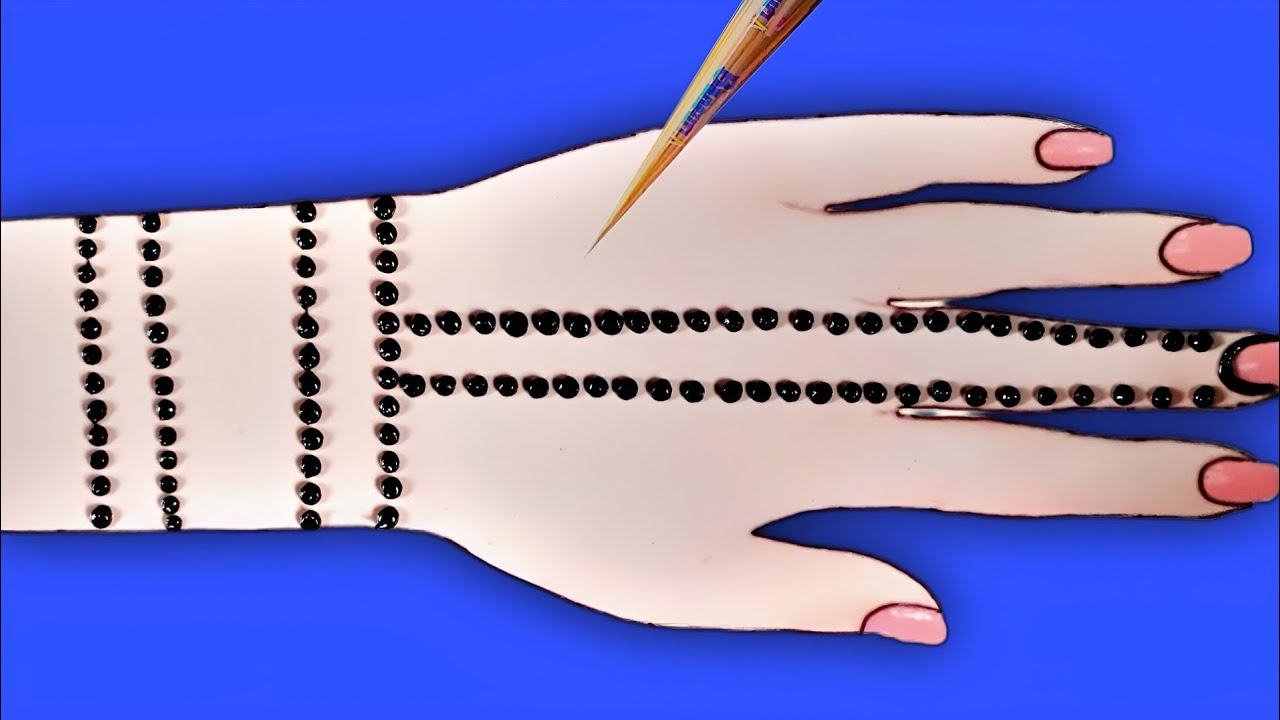 Simple and cute mehndi design | madhi | mehndi design simple | mendini ...