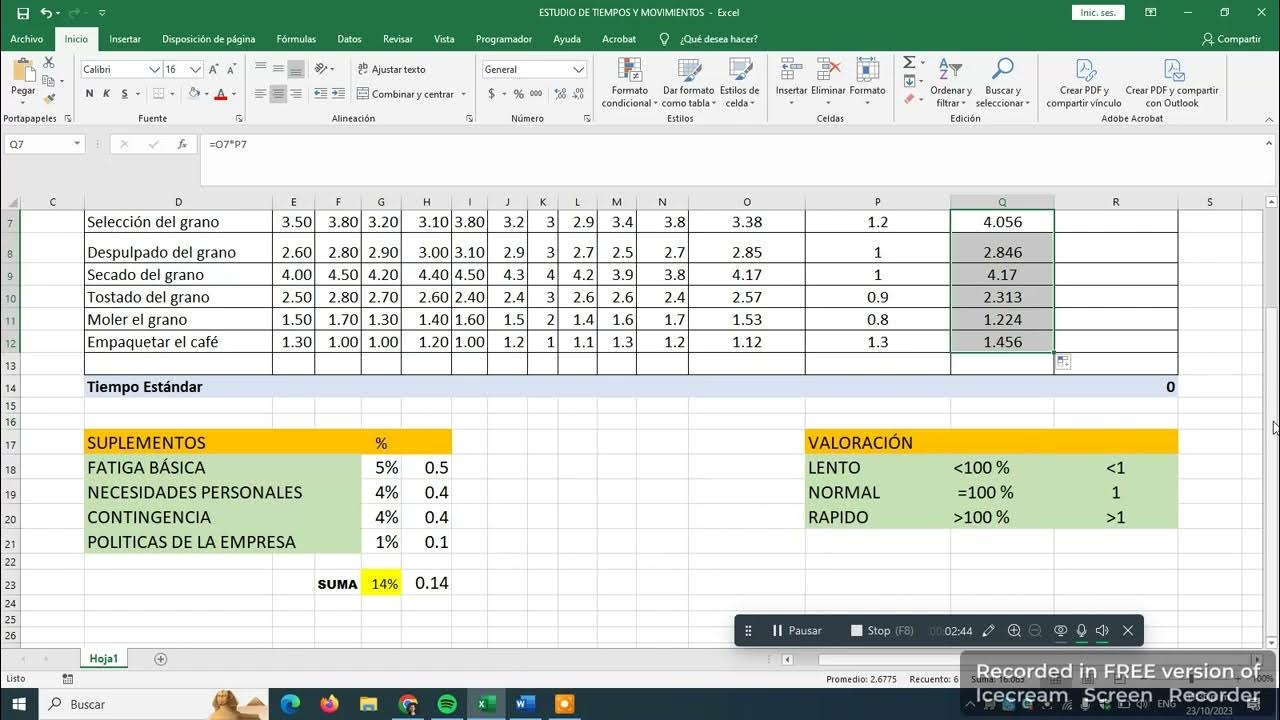 ESTUDIO DE TIEMPOS Y MOVIMIENTOS - YouTube