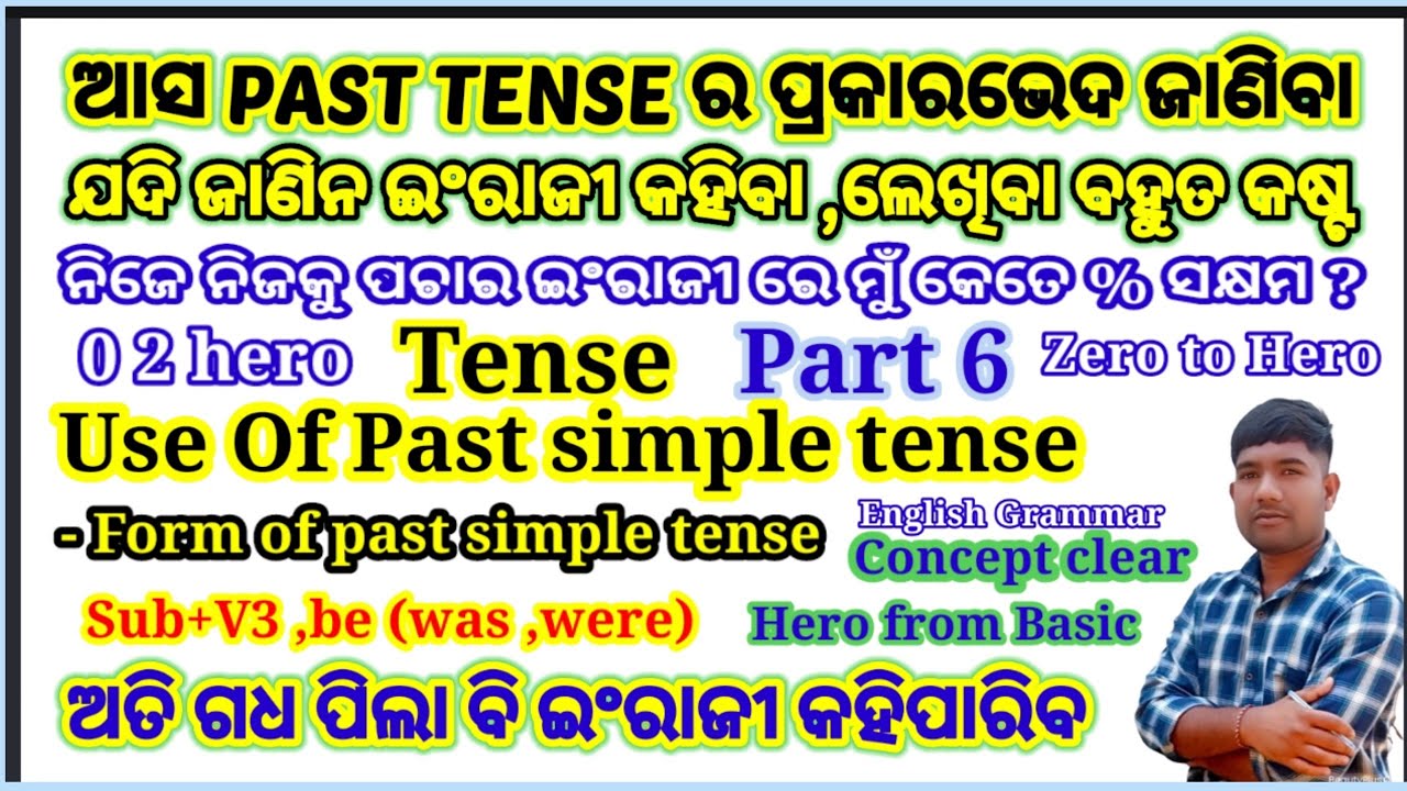 Types Of Past Tense/Simple Past/Use Of Simple Past/Past Tense/Past ...