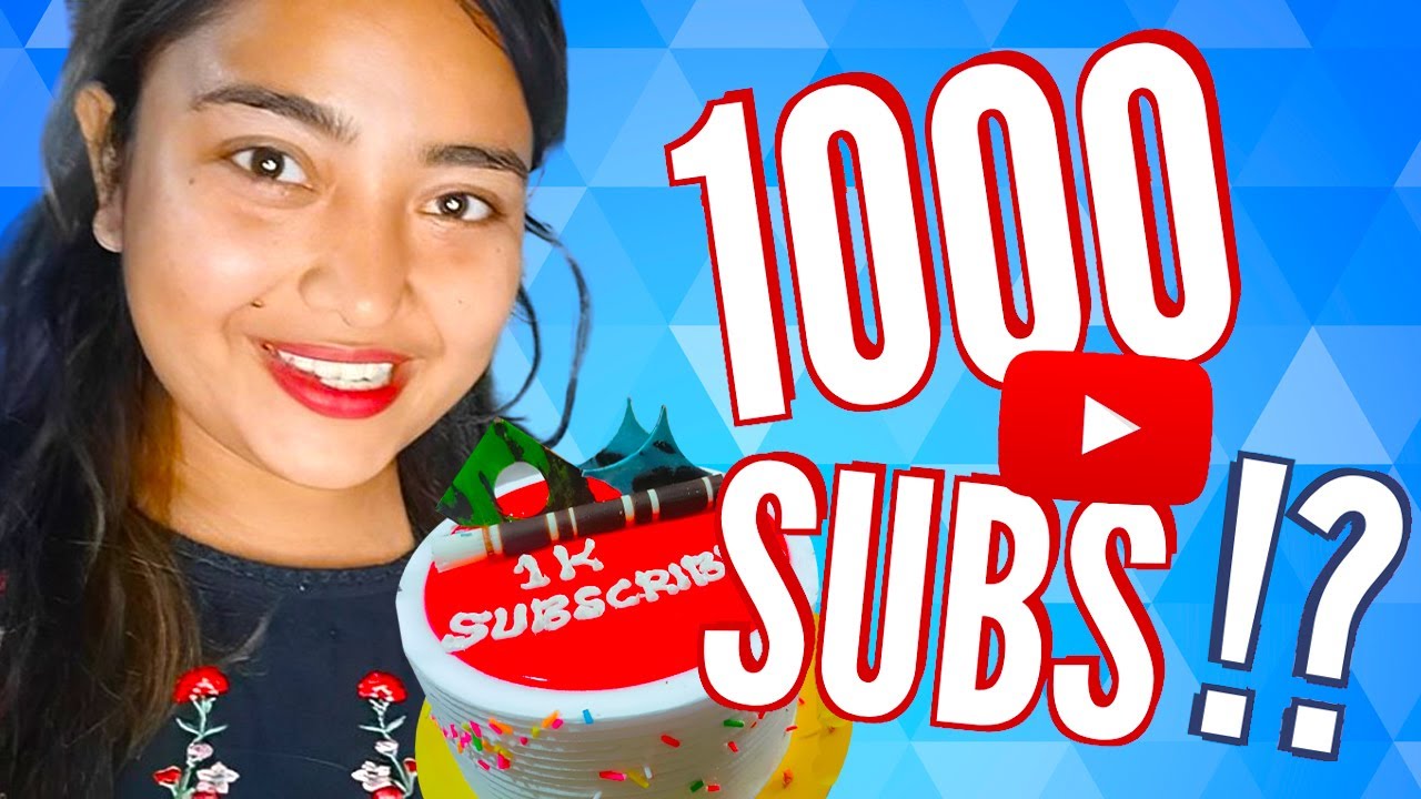 1k Subscribers?! Celebrating This Milestone🎉 #celebration @1k - YouTube