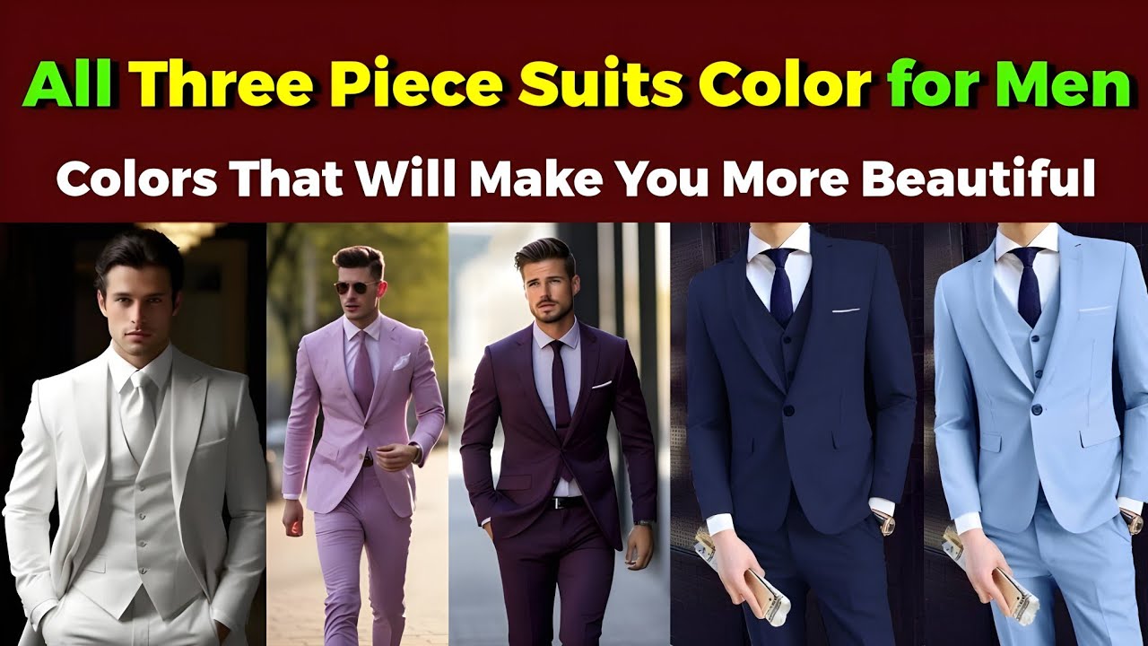 All colors of Three piece Suits for Men | Men Suiting Designs | Best ...