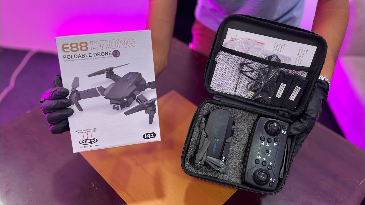 Camera Drone under ₹2000 ($25) / E88 Foldable Toy Drone / Goofy Boy ...