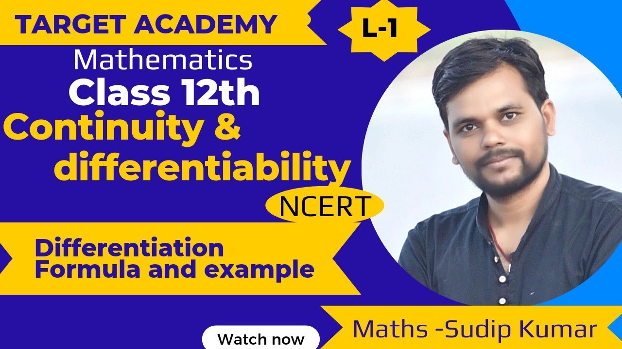 Class-12th | maths | Chapter-5 | continuity and differentiability ...