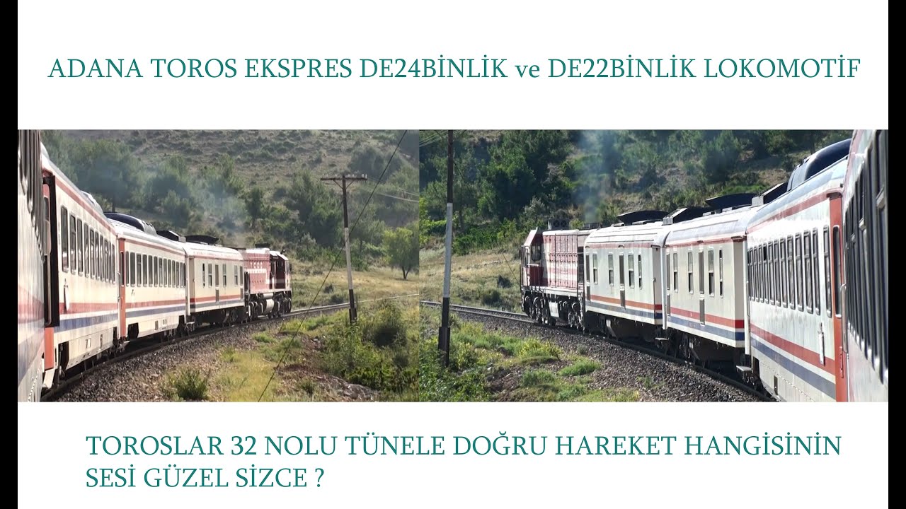 Adana 32 Nolu Tünele Giden De 24 Binlik Lokomotif Toros Ekpres #train # ...