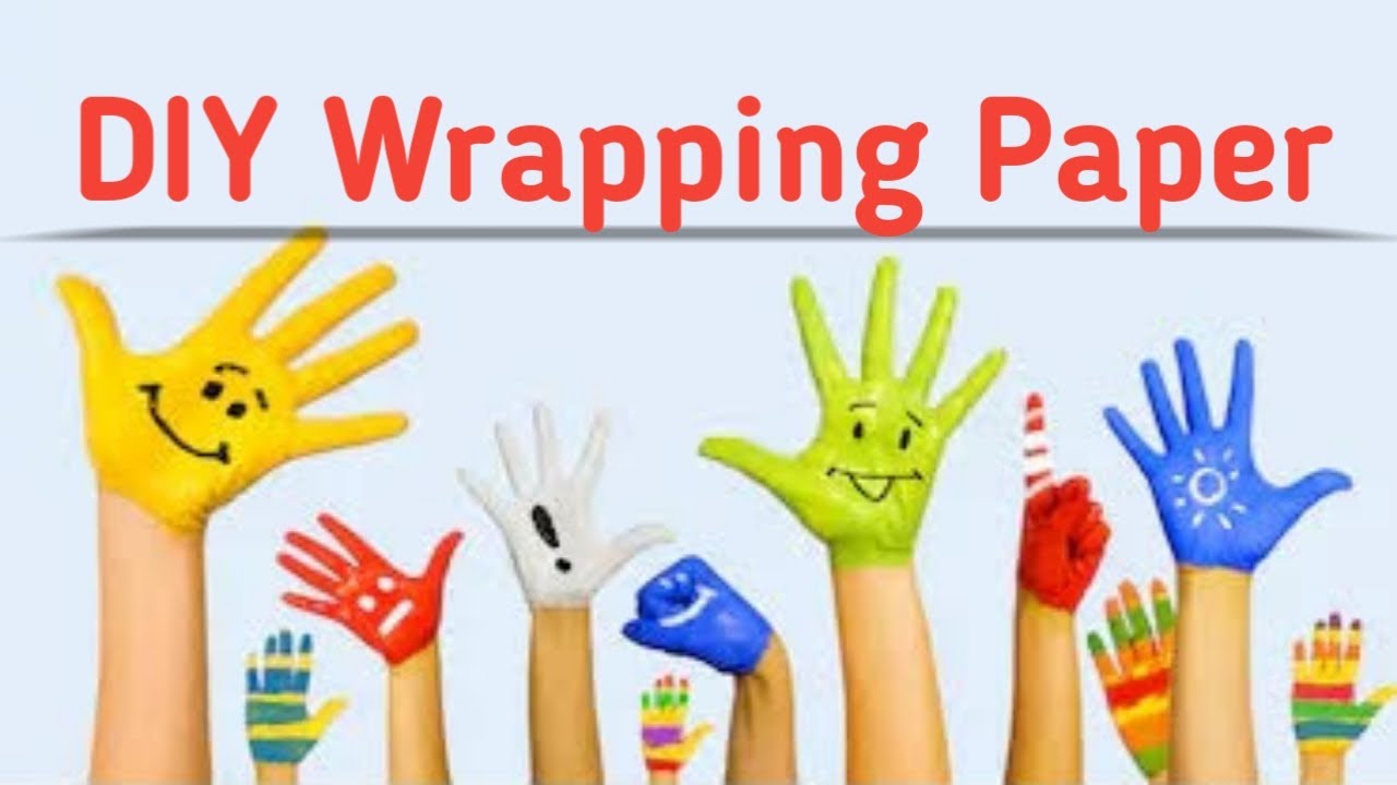 handfootprints How to Make Your Own Wrapping Paper/DIY Wrapping Paper ...
