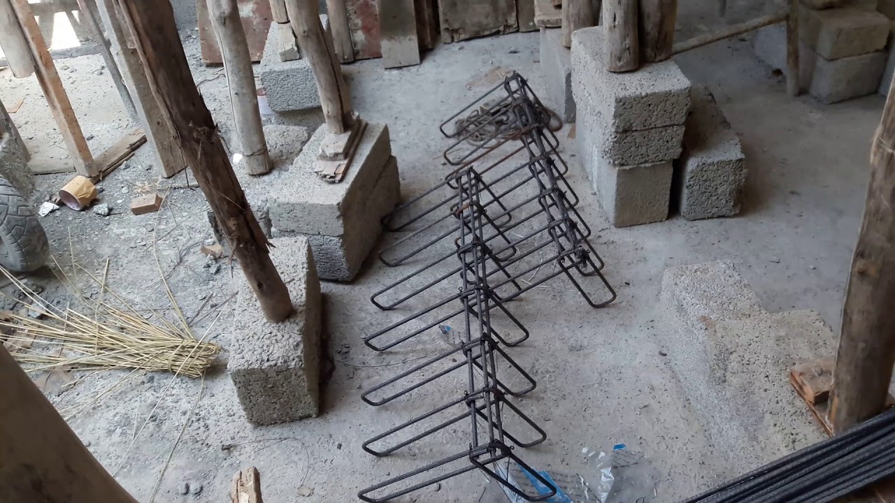 House construction in Bangalore - Assembling chain steps steel for ...