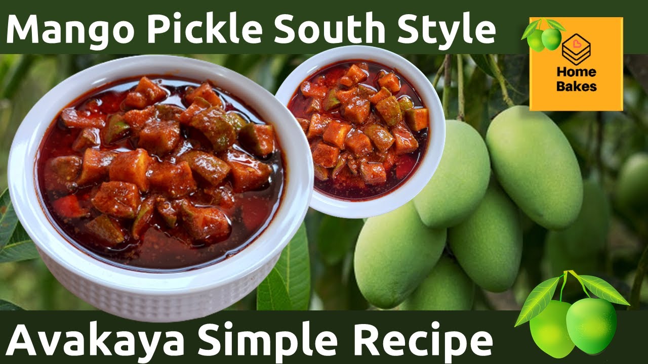 Avakaya Mango Pickle at Home I ఆవకాయ పచ్చడి I Aavakaya RecipeI How To ...