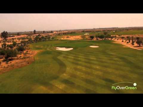 Samanah Golf Club - drone aerial video - 18 Trous - Hole#01