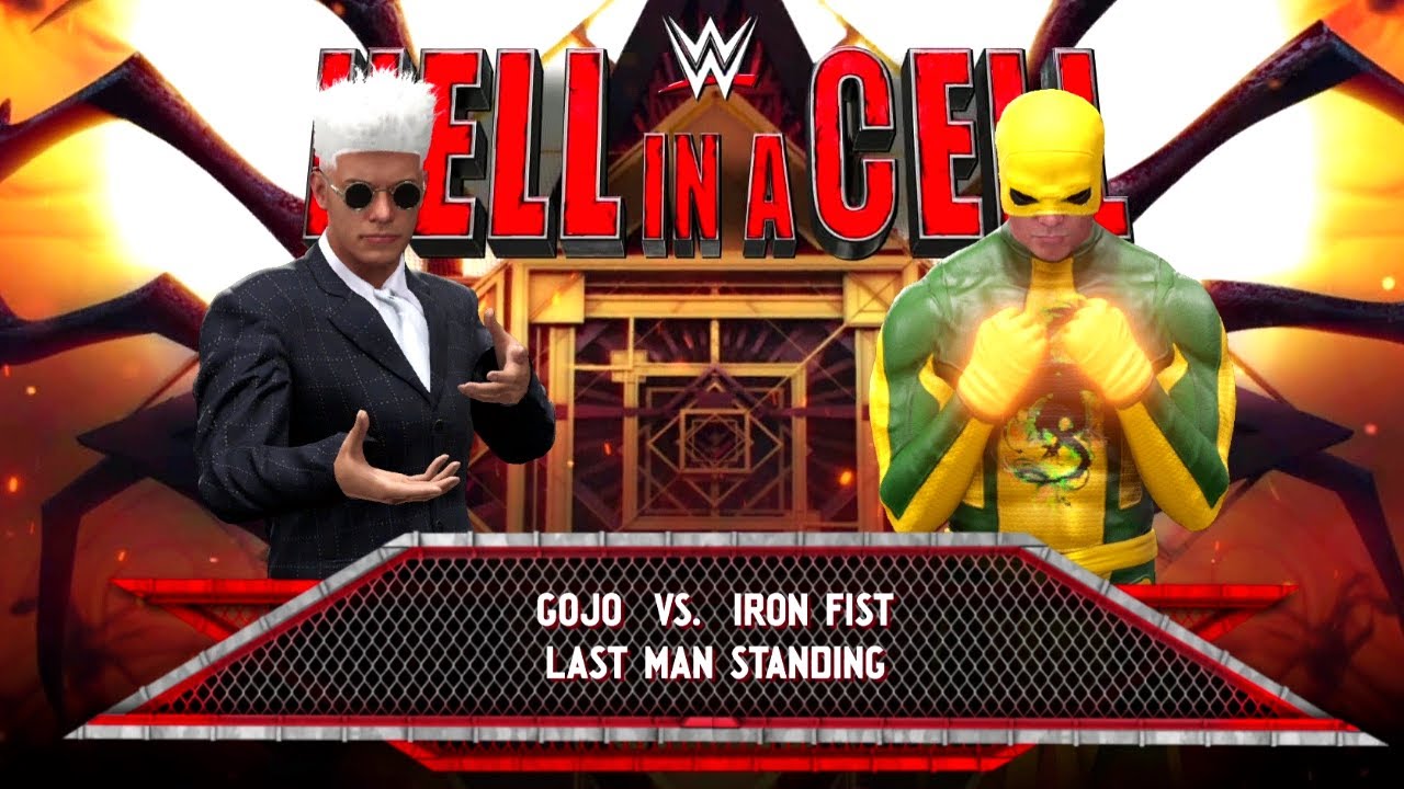 IRON FIST VS SATORU GOJO LAST MAN STANDING MATCH #wwe2k24 #wwe - YouTube