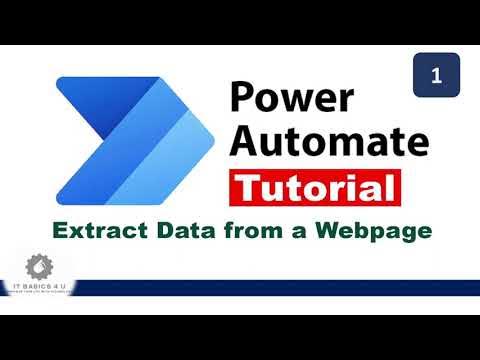 Power Automate: Web Data Scraping and data capture to Excel - YouTube