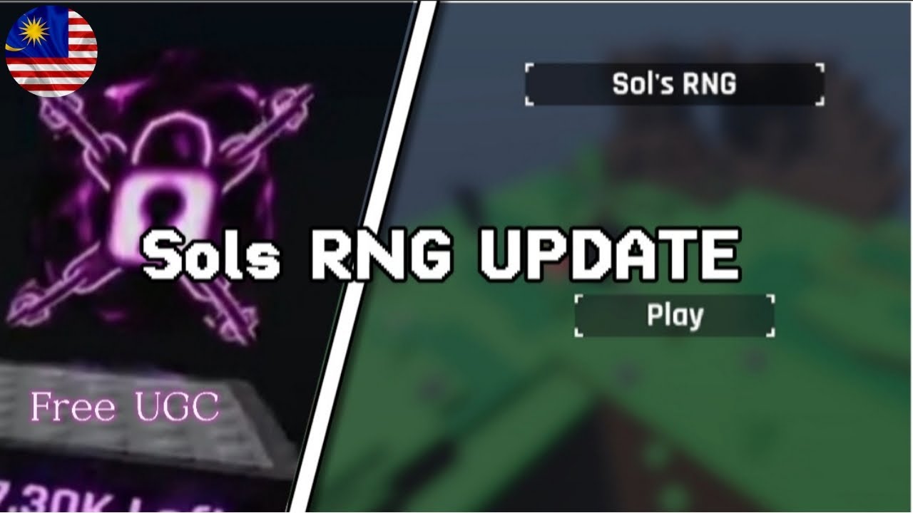 Sols RNG IS BACK ! FREE UGC | Sols RNG Roblox Malaysia - YouTube