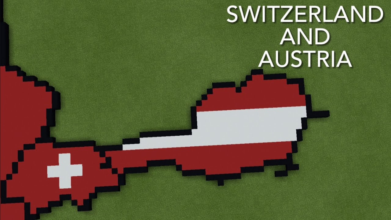 How to build the earth in Minecraft | part 4 | Switzerland and Austria ...