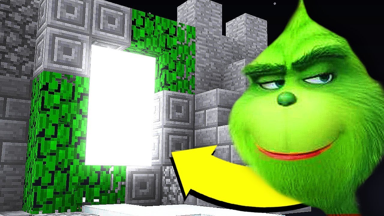 PORTAL To The GRINCH DIMENSION in Minecraft Pocket Edition - YouTube