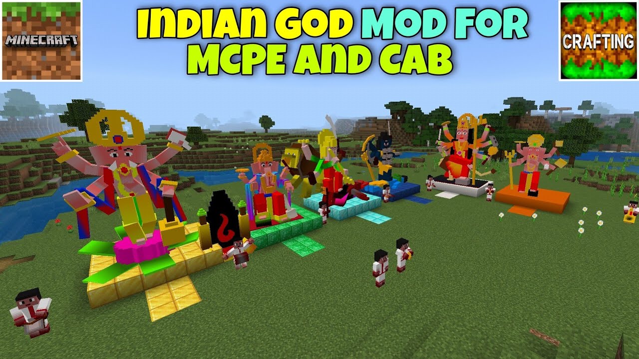 Indian God Mod For Crafting And Building - YouTube