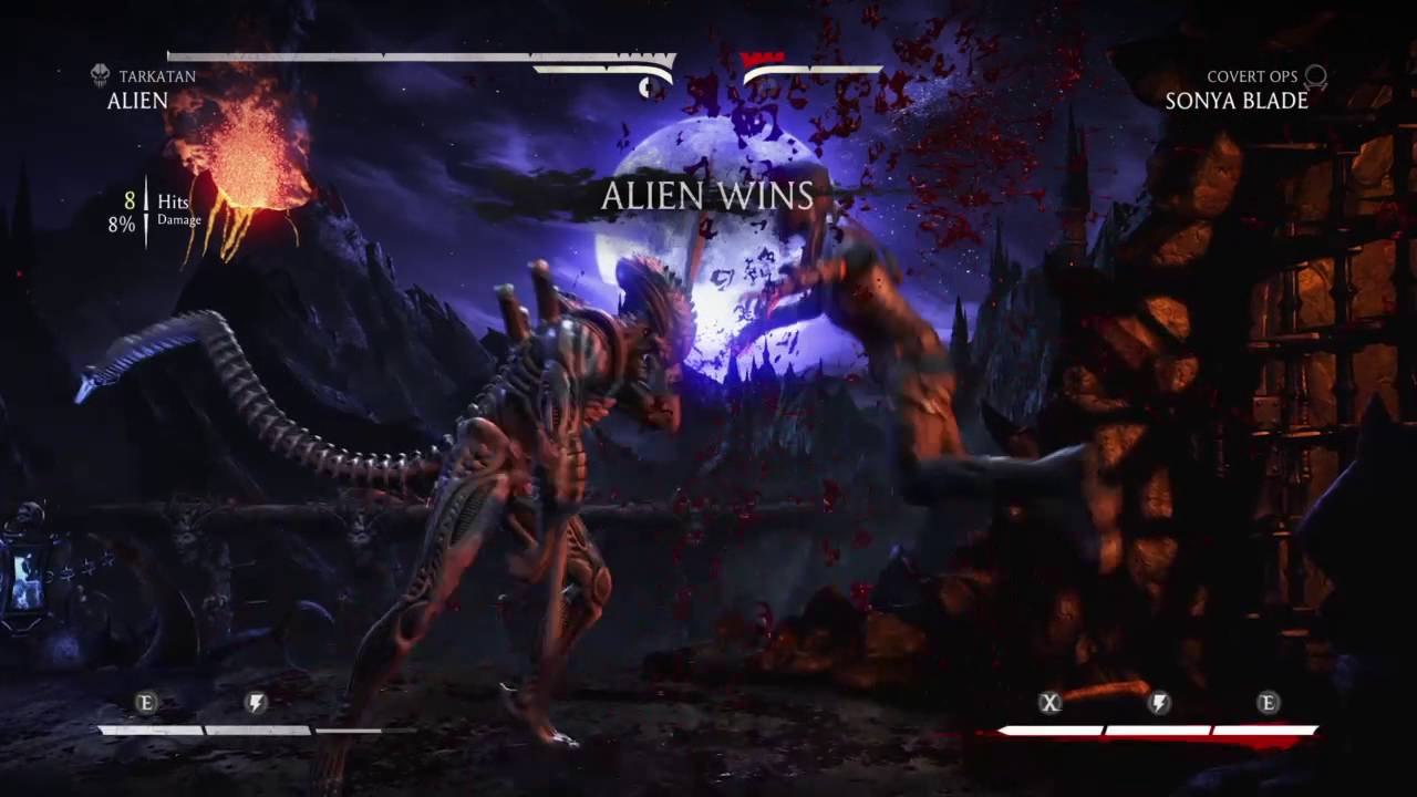 Mortal Kombat XL Alien Vs Sonya Blade - YouTube