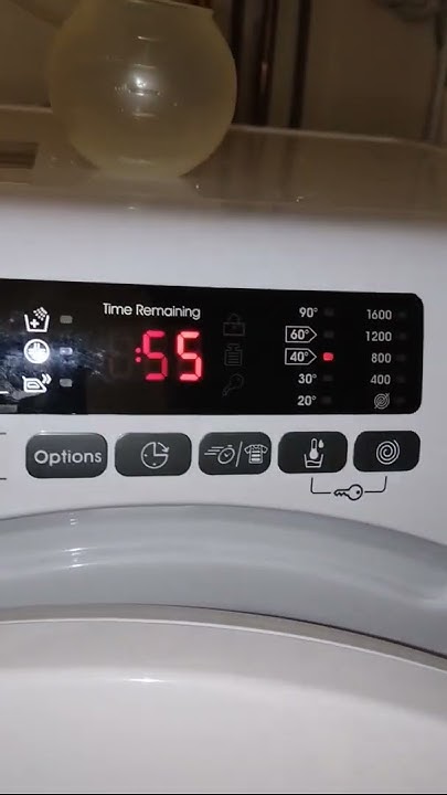 Washing Machine display panel - YouTube