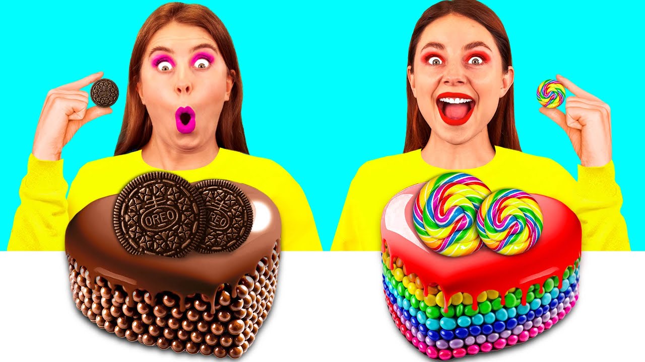 케이크 데코레이션 챌린지 | 먹을 수 있는 전투 BaRaDa Challenge - YouTube