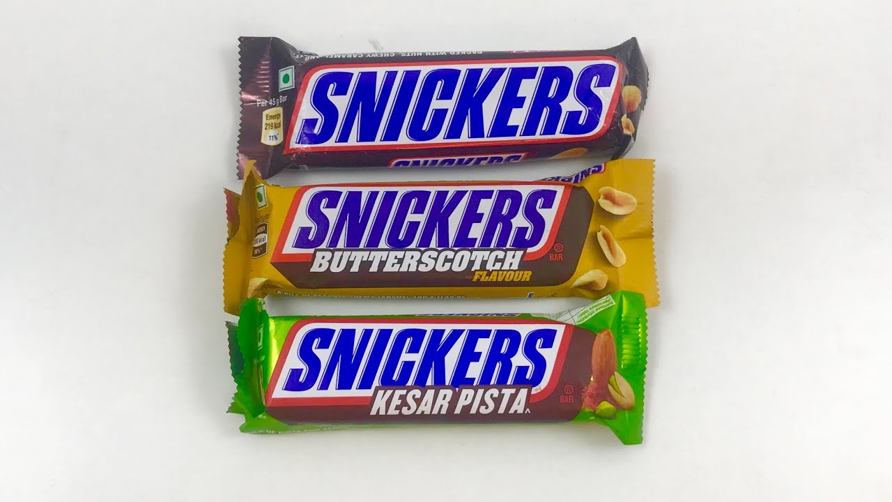 All Snickers Flavor Chocolates 🍫 | Original, ButterScotch & kest Pista ...