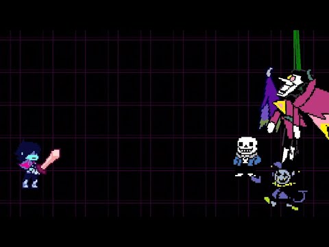 Sans, Jevil, And Spamton Team Up (Delatarune Inexistent Freedom) - YouTube