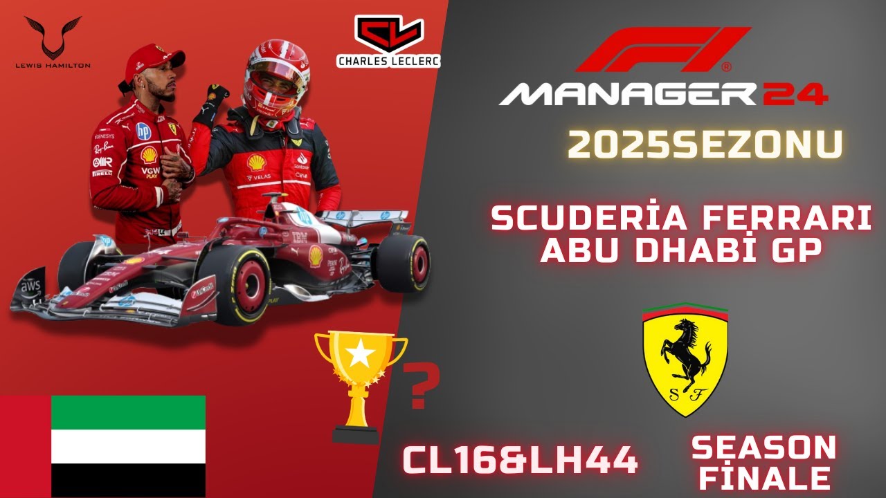 HAMILTON SAMPIYONMU?! |F1 MANAGER 24 SCUDERIA FERRARI KARIYERI - YouTube